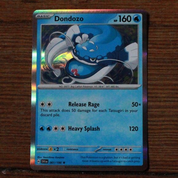 Pokemon | Toys | Pokemon Dondozo Holo Tradingplaying Card | Poshmark